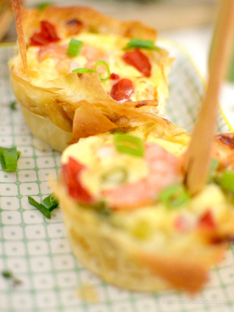 Einfache Shrimp-Mini-Quiches - Stilettos & Sprouts