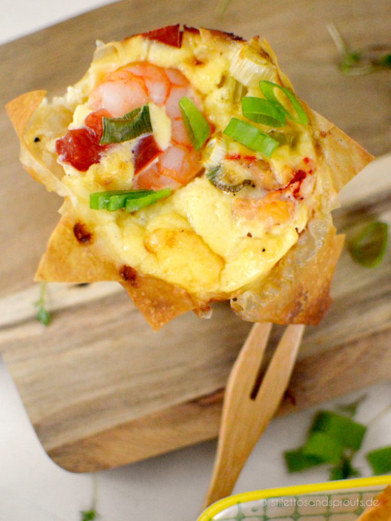 Einfache Shrimp-Mini-Quiches - Stilettos & Sprouts
