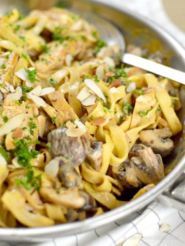 Dijon Chicken Pasta mit Senfsahnesauce - Stilettos & Sprouts